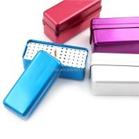 China Metal Dental Lab Bur Holder Block Box High Low Speed 30 Holes for sale