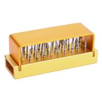 China Metal Dental Lab Bur Holder Block Box High Low Speed 30 Holes for sale