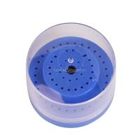 China 60 Holes Slots Round Dental Bur Box Organizer Block Holder 3 Colors OEM for sale