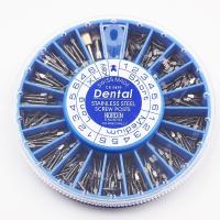 China Stainless Steel Titanium Orthodontic Accessory Dental Gold Plated Screw Posts Refill Kit for sale