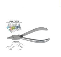China Dental Geaw Step Plier Orthodontics RMO Forceps With Vertical Loop 1MM 2MM 3MM for sale
