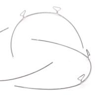 China Orthodontic Stainless Steel Bull Braces Loop Wire For Teeth Alignment And Dental Retention for sale