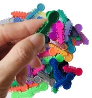 China 1000pcs/pack Dental Teeth Orthodontic Elastics Ligature Ties Mixed Color for sale