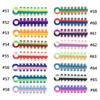 China Bicolor Latex Free Orthodontic Elastic Ligature Ties with 20 Sticks per Pack for Secure Archwire Engagement for sale