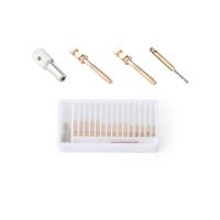 China MFDS Standard Teeth Dental Implant Supplies Tapered Screw Post Kit 24k Gold Plated for sale