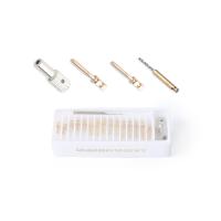 China MFDS Standard Teeth Dental Implant Supplies Tapered Screw Post Kit 24k Gold Plated for sale