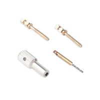 China MFDS Standard Teeth Dental Implant Supplies Tapered Screw Post Kit 24k Gold Plated for sale