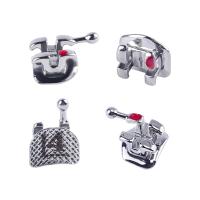China MIM Mesh Base Mini Roth MBT Orthodontic Bracket 0.022 0.018 No Hook 3 WH 345 WH Laser Mark No Laser Mark for sale
