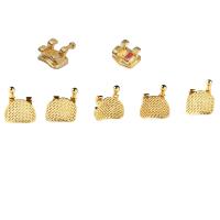 China Gold Plated Orthodontic Bracket Roth/MBT/Edgewise 0.022/0.018 Slot With/Without Hook Laser Mark/No Laser Mark for sale