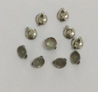 China Round Bondable Lingual Button  W/ Small Cleat Mesh Base for sale
