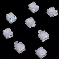 China High Performance Ceramic Self Ligating MBT Brackets 0.022 0.018 WH For Efficient Tooth Movement for sale
