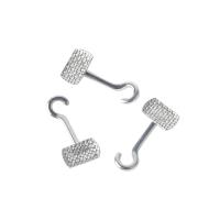 China Orthodontic Sliding Crimpable Hook Rectangular Base 4.5mm 5.3mm Size 10 Pcs Per Pack for sale
