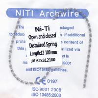 China Niti Distalizing Spring Orthodontic Dental Archwire 0.010 0.012 Inch 180mm Nickel Titanium Molar Distalization Spring for sale