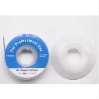 China Tissue Guard Archwire Sleeve 5 Meters Clear Silver Color 0.037 Inch I.D Orthodontic Protection for sale