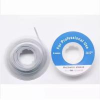 China Tissue Guard Archwire Sleeve 5 Meters Clear Silver Color 0.037 Inch I.D Orthodontic Protection for sale