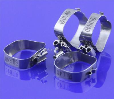 China 1st Molar Band Roth 0.022 Upper Triple Lower Double Convertible Tube with Lingual Cleat 4 pcs pk Orthodontic Buccal Tube for sale