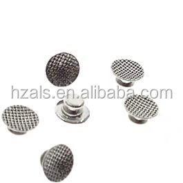 China Stainless Steel Bondable Lingual Buttons 10 pcs Round Rectangular for sale