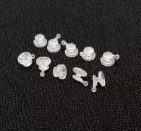 China Ceramic Clear Lingual Buttons with Hook 10 pcs/pk for sale