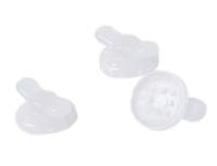 China Ceramic Clear Lingual Buttons with Small Cleat 10 pcs/pack for sale