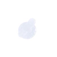 China Ceramic Clear Lingual Buttons with Small Cleat 10 pcs/pack for sale