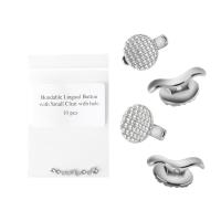 China Stainless Steel Lingual Button with Small Cleat 10 pcs/pk for sale