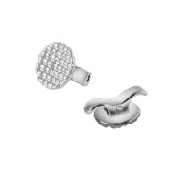 China Stainless Steel Lingual Button with Small Cleat 10 pcs/pk for sale