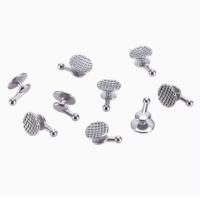 China Round Bondable Lingual Buttons with Hook 10 pcs per Pack Orthodontic Bracket Bonding Auxiliary for sale