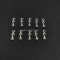 China Long Curved Crimpable Hook Left Right 10 pcs/pk 7mm Common 4.5mm 5.3mm for sale