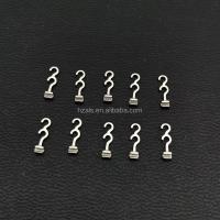 China Long Curved Crimpable Hook Left Right 10 pcs/pk 7mm Common 4.5mm 5.3mm for sale