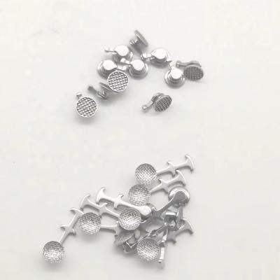 China Bondable Double Hooks Lingual Buttons 7mm Common 10 pcs pk Orthodontic Buttons Dental Orthodontics Bracket for sale