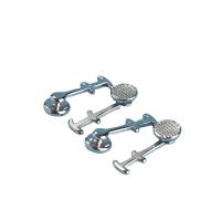 China Bondable Double Hooks Lingual Buttons 7mm Common 10 pcs pk Orthodontic Buttons Dental Orthodontics Bracket for sale