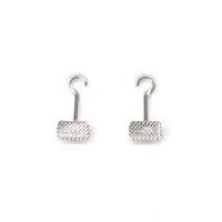 China Bondable Sliding Crimpable Hook Rectangular Base 4.5 5.3mm 10 pcs pk Orthodontic Bracket for sale