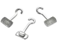 China Bondable Sliding Crimpable Hook Rectangular Base 4.5 5.3mm 10 pcs pk Orthodontic Bracket for sale