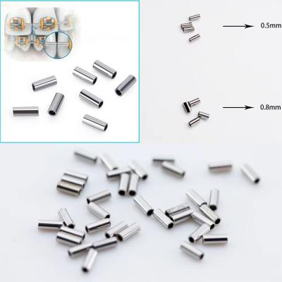 China Crimpable MINI Stops Large 0.8mm Small 0.5mm 10 pcs/pk for sale