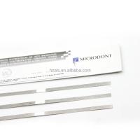 China Microdont Brand SS Abrasive Strips Double and Single Side 12 Pc Pk Stainless Steel Dental Polishing Strips for sale