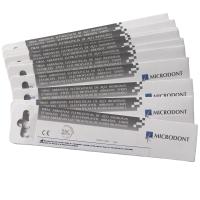 China Microdont Brand SS Abrasive Strips Double and Single Side 12 Pc Pk Stainless Steel Dental Polishing Strips for sale