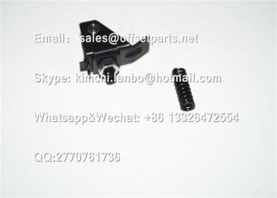 China offset printing machine part GRIPPER HOLDER&SPRING metal tail-width 12mm black 2 pieces for sale