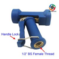 China Brass Industrial Hot Water Blue Washer Gun Polymer House Wash Down Cleaning for sale