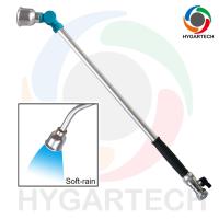 China Metal Soft Rain Spray Water Hose Wand W/ Adjustable Angle & Ball Valve for sale