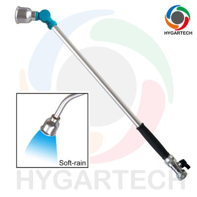 China Metal Soft Rain Spray Water Hose Wand W/ Adjustable Angle & Ball Valve for sale