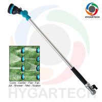 China 8 Modes Hose Spray Metal Watering Wand W/ Adjustable Angle for sale