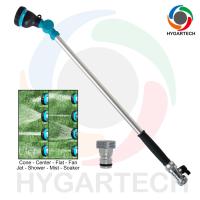China 8 Modes Hose Spray Metal Watering Wand W/ Adjustable Angle for sale