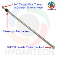 China Telescopic Soft Rain Wand With Thumb Control & Swivel Head for sale