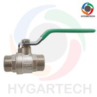 China Brass Ball Valve W/ Male Thread Ends Lever Steel Handle for sale