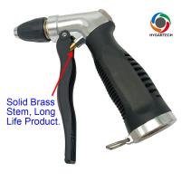 China Metal Hose Nozzle Washing Gun With Front Trigger Control for sale
