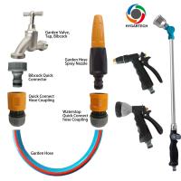 China Plastic Garden Hose Spray Nozzle W/ Easy Quick Click Connection for sale