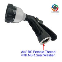 China Metal 8-Pattern Garden Hose Nozzle With Rear-Trigger Control for sale