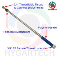China Telescopic Soft-Rain Spray Lance W/ Brass Ball Valve for sale