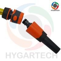 China Garden Click Quick Connect Coupling Plastic Hose Nozzle Water Spray Gun Car Washer And Horticulture for sale