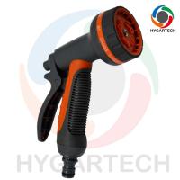 China Garden Plastic 8  Function Spray Hose Nozzle With Click Quick Connect For Gardening And Horticulture Irrigation for sale